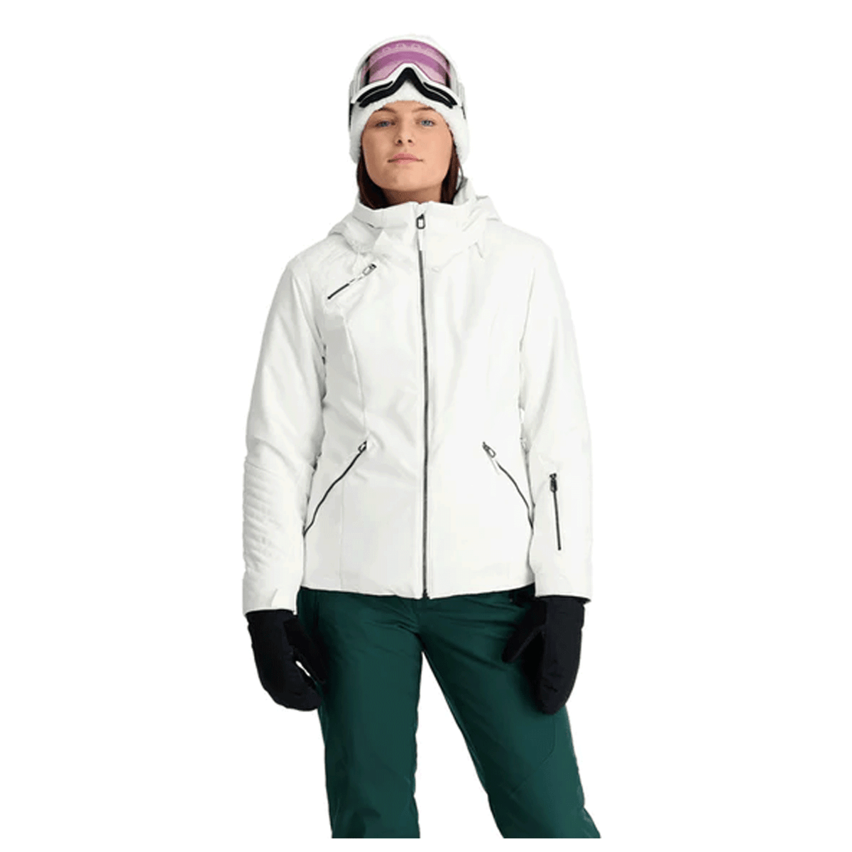 Spyder Women's Schatzi Jacket 2024 White – Comor - Go Play Outside
