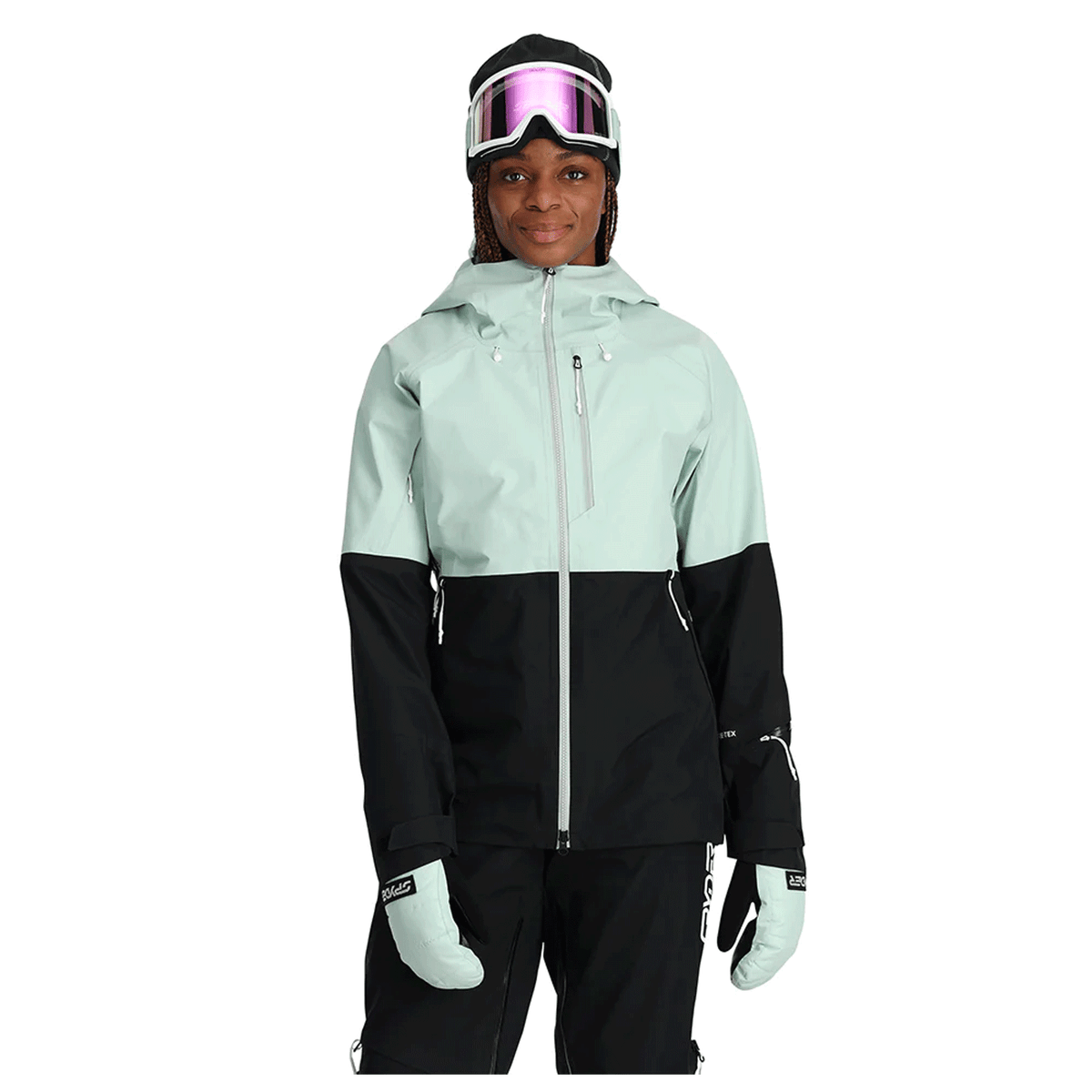 Spyder Women's Solitaire Shell Gore-tex Jacket 2024 Wintergreen – Comor ...