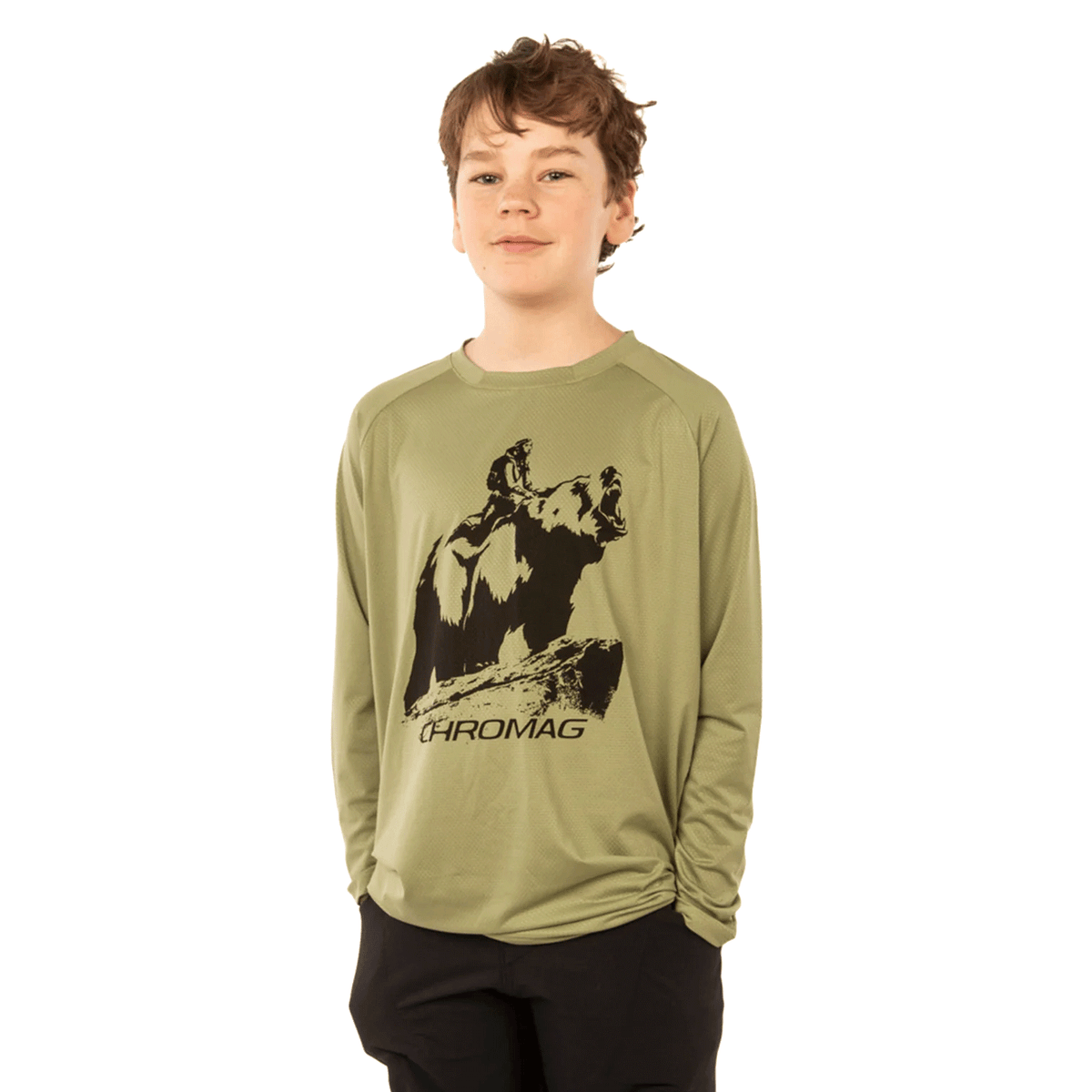 Chromag Kids Dominion Jersey 2024 Bear Rider Sage – Comor - Go Play Outside