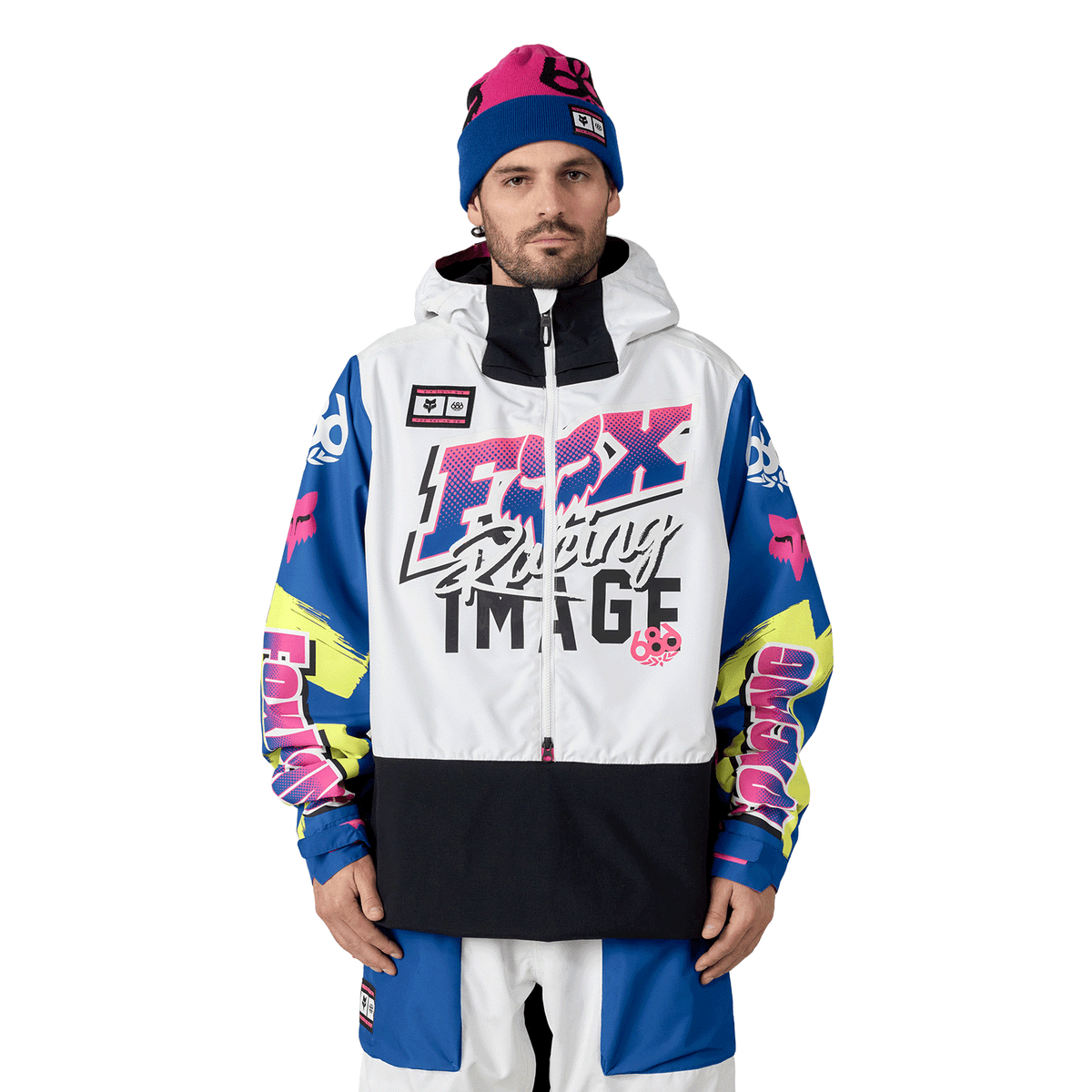 686 x Fox Shell Anorak 2026 Fox White Colourblock – Comor - Go Play Outside