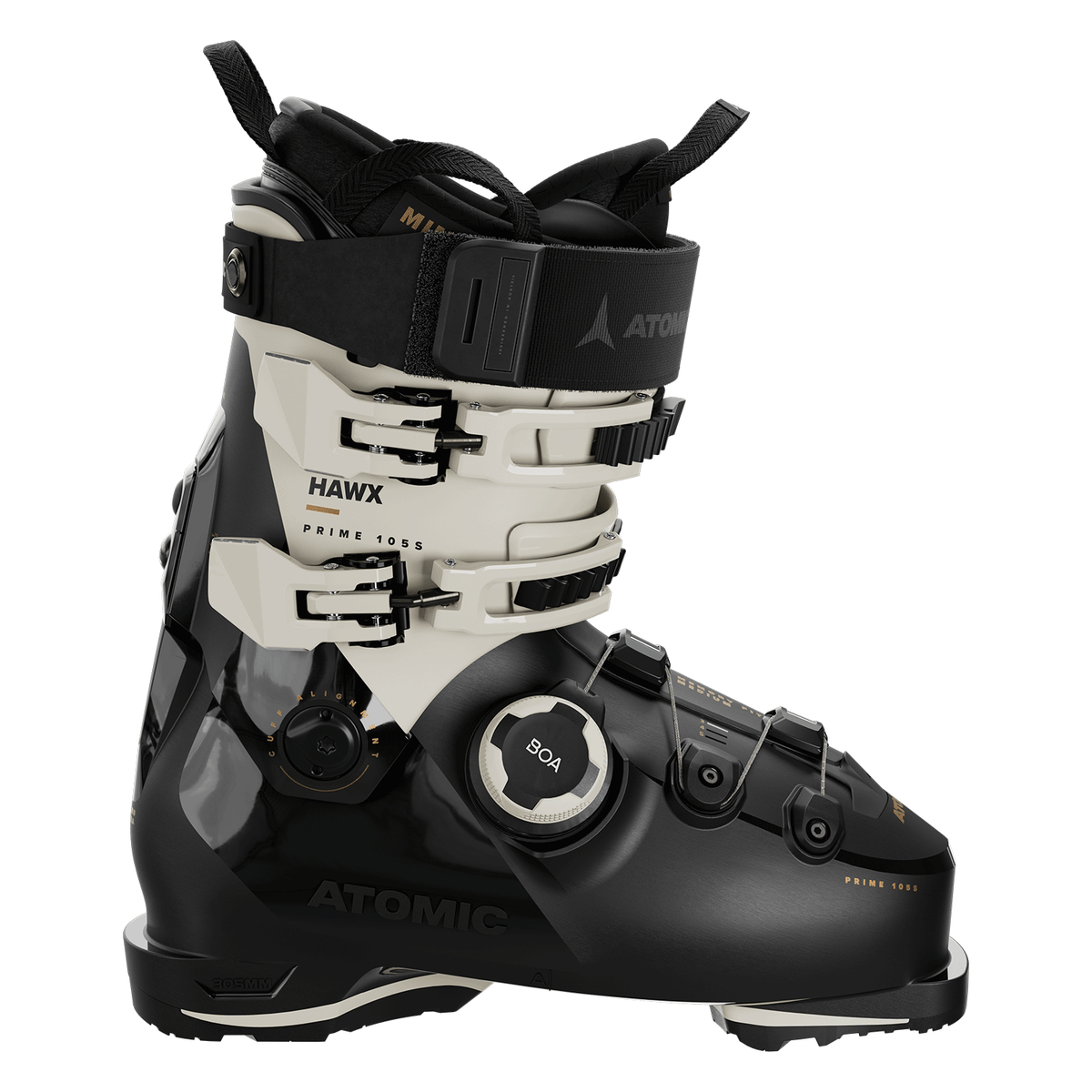 Atomic Women's Hawx Prime 105 S BOA GW Ski Boot 2026 Black/Stone/Gold ...