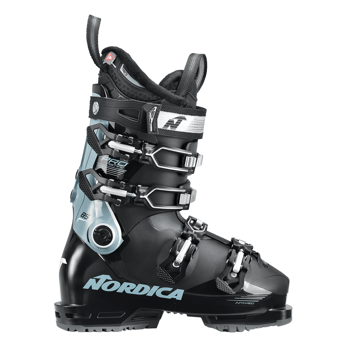 Nordica Women's Promachine 85 Ski Boot 2026 Black/Light Blue/White ...