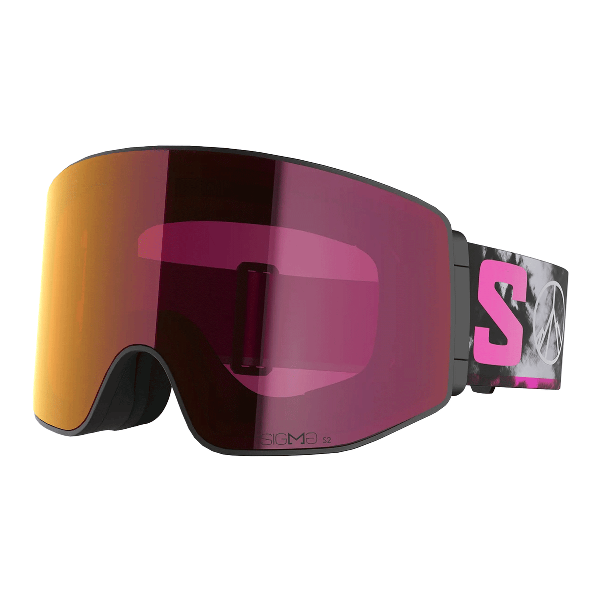 Salomon Sentry Prime Sigma Goggles Black Echo/Sigma Poppy Red + Sigma ...